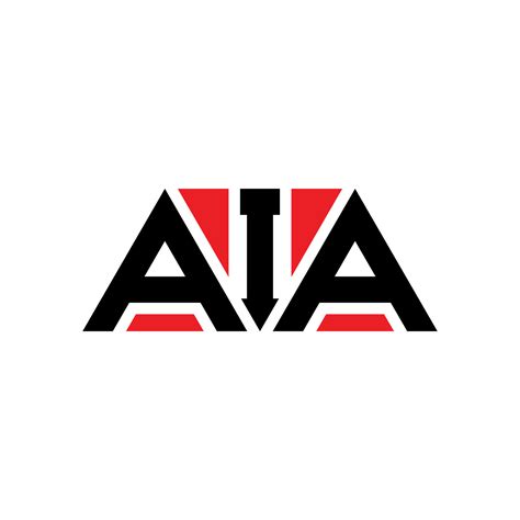Aia Triangle Letter Logo Design With Triangle Shape Aia Triangle Logo