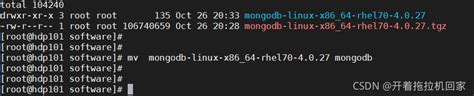 【MongoDB】Linux服务器tar包方式安装MongoDB_linux启动mongo-CSDN博客