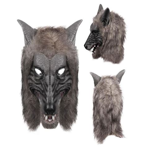 Buy Brown Wolf Halloween Werewolf Mask Mydeal Australia