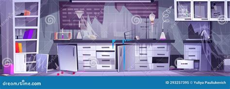 A Deserted Laboratory Classroom With Future Discoveries Royalty Free