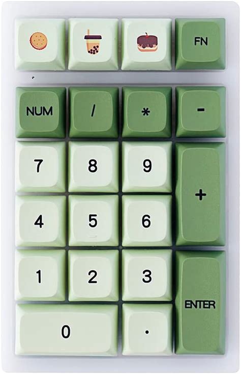 Matcha Green 21 Keys Mini Numpad Portable Keypad Bluetooth 5024ghzwired Number Pad