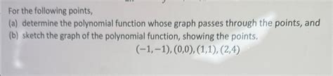solved for the following points a ﻿determine the