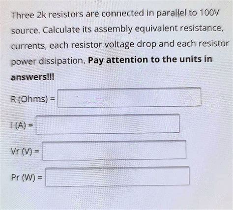 Resistor In Parallel Power Dissipation Calculator At Ben Charlene Blog