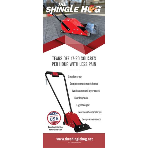 Shingle Hog Roof Shingle Remover Air Powered