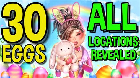 All 30 Locations For The Eggs In Dress To Impress Dti Roblox Egg Hunt