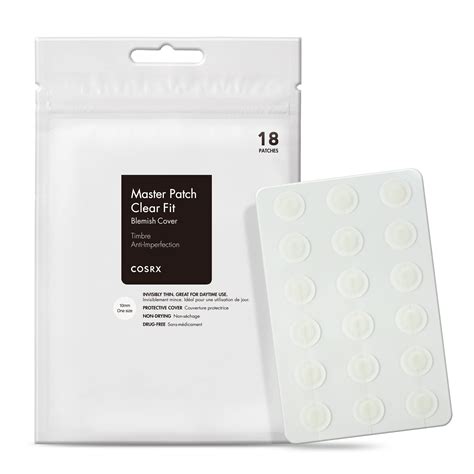 Cosrx Master Pimple Patch Clear Fit 18 Patches In1 Size Hydrocolloid