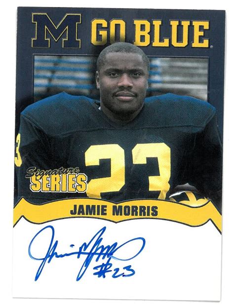 Lot Detail Jamie Morris Autographed Michigan Card