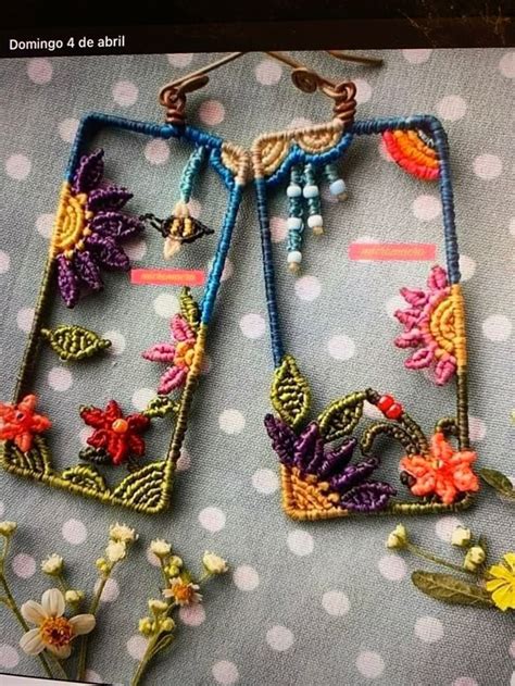 Épinglé Par Nora Marco Pascual Sur Pendientes Boucles Doreilles En Macramé Modèles De
