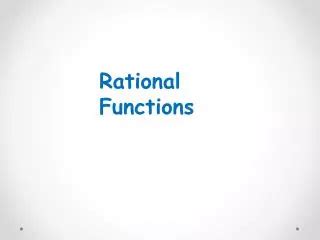 PPT Rational Functions PowerPoint Presentation Free Download ID