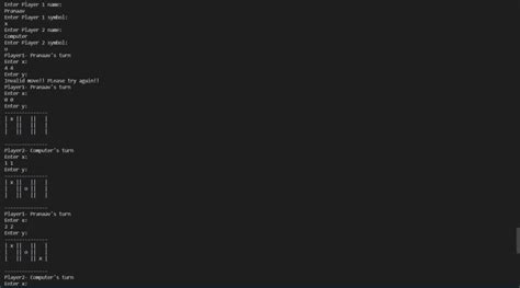 Pranaav Bv On Linkedin Java Oop Codingchallenge Tictactoe