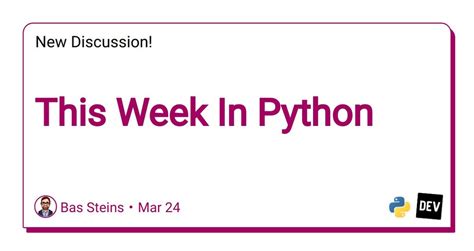 This Week In Python R Devto