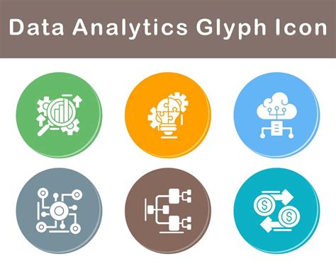 Data Analytics Vector Icon Set 21504789 Vector Art At Vecteezy