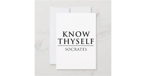 Know Thyself Socrates Zazzle