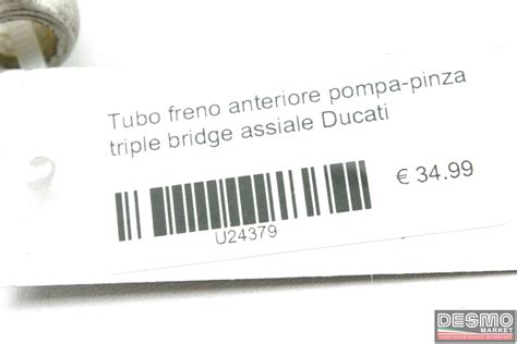 Tubo Freno Anteriore Pompa Pinza Triple Bridge Assiale Ducati Desmo