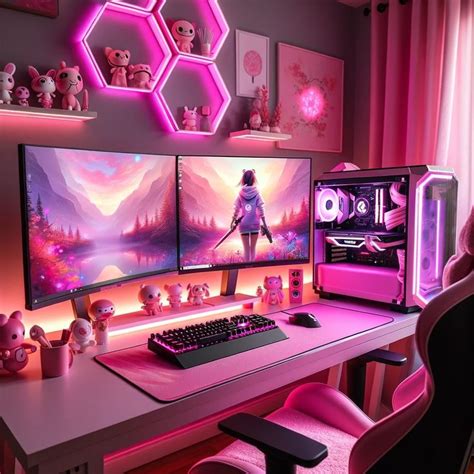 Gaming Setup Idea For Girls Gaming Room Setup Video Game Room Game Room