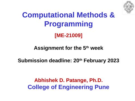pdf cmp lab assignment week 5 regression analysis using least square