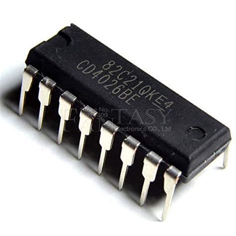Buy Major Brands Cd4026be Cd4026b Cd4026 Cmos Decade Counter Divider With Decoded 7 Segment