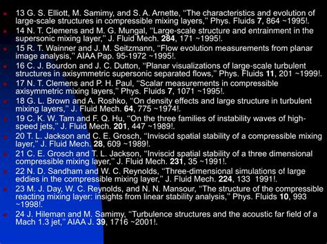 Ppt Compressibility Effects On Turbulence Structures Of Axisymmetric Mixing Layers Powerpoint