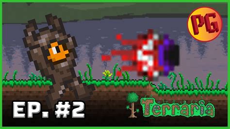 Terraria Lets Play Ep 2 Suspicious Looking Eye Youtube