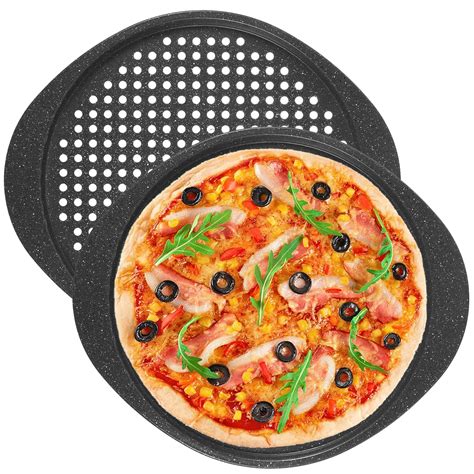 Walooza Pizza Pan For Oven 16 Inch Pizza Pans With Holes Interior Diameter 13