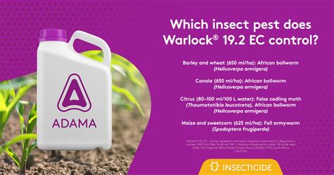 Adama South Africa On Linkedin Warlock® 192 Ec Insecticide Product