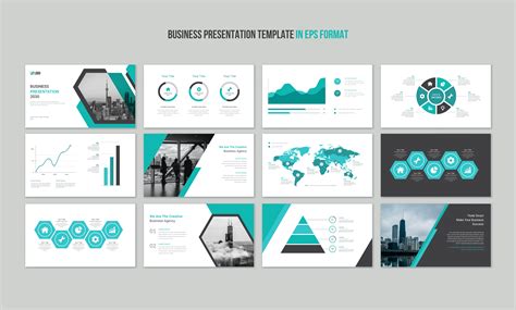 Business Presentation Slide Templates Graphic By Graphichut · Creative