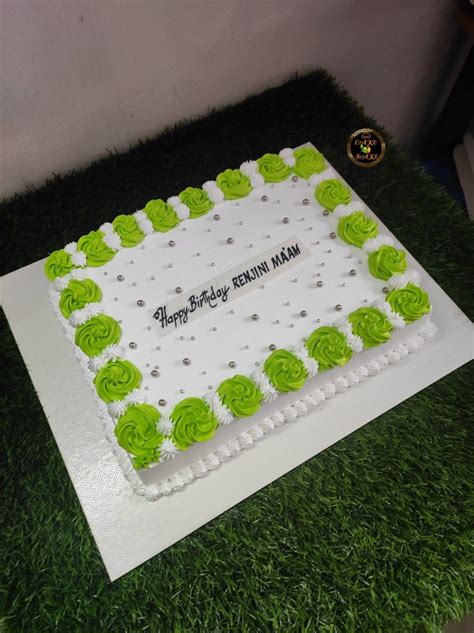Rectangle Cake Design In 2024 Rectangle Cake Sheet Cake Designs