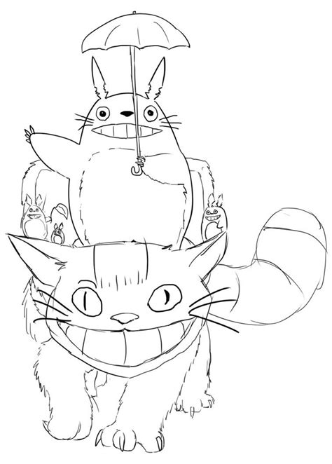 Free My Neighbor Totoro Coloring Page Best Coloring Page