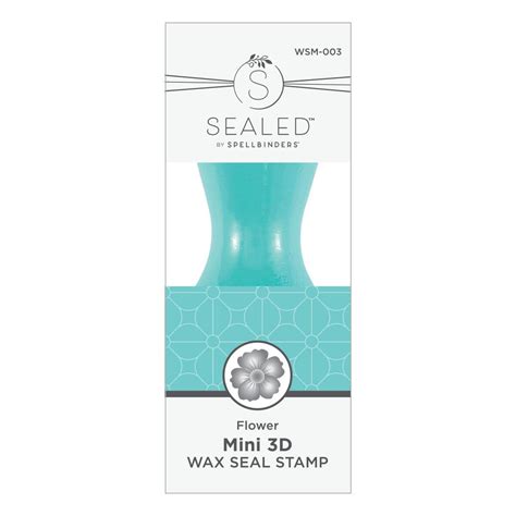 Spellbinders Flower Mini 3d Wax Seal From The Mini Wax Seals Collection
