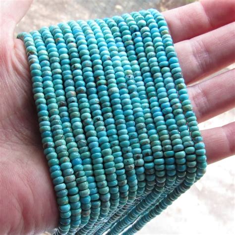 Rondelle Turquoise - Etsy