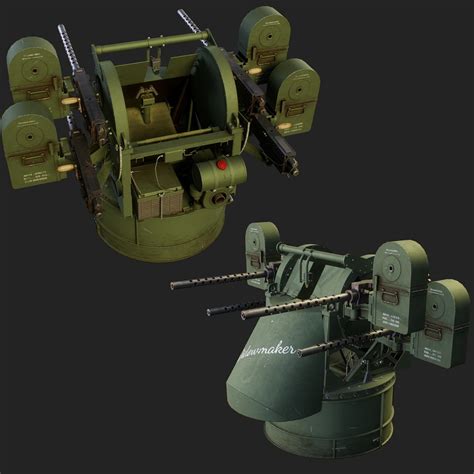 3d M45 Quadmount Low Poly 3d Model Model Turbosquid 2101645