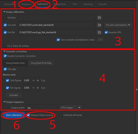 Siril Manual Pre Processing