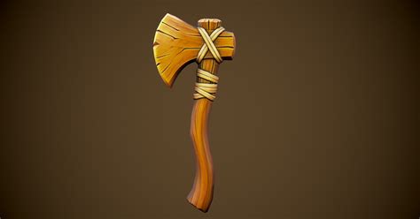 Wooden Axe 3d Weapons Unity Asset Store