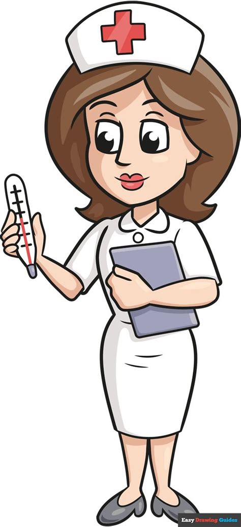 How To Draw A Nurse Really Easy Drawing Tutorial Nurse Drawing