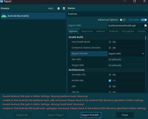 Invalid Android Sdk Path In Editor Settings Missing Platfom Tools