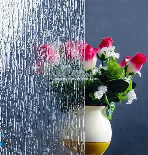 3 6mm Rain Patterned Decorative Glass Figured Window Glass Decorative Glass And Patterned Glass