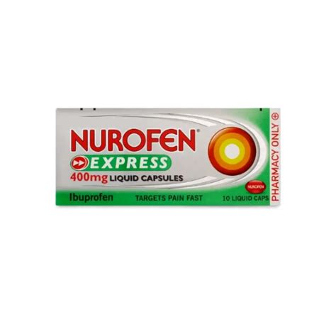 Nurofen Express 400 Mg 10 Liquid Capsules — Martking