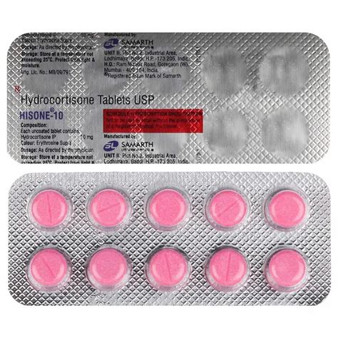 Hisone Hydrocortisone Tablets 10mg At Rs 100 Stripe In Nagpur Id