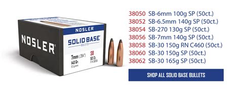 Solid Base® Component Bullets