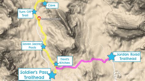 Finding Soldier Pass Cave Seven Sacred Pools Via Soldier Pass Trail