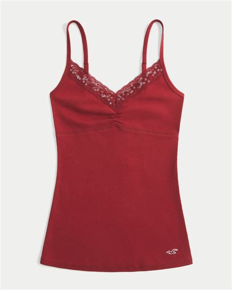 Womens Holiday Vault Release Lace Trim Layering Cami Womens New