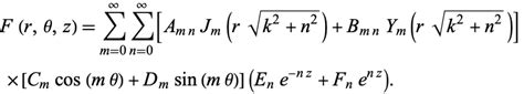 Helmholtz Differential Equation Circular Cylindrical Coordinates