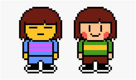 Fan Made Undertale Chara And Frisk Battle Sprite Chara And Frisk Sprite