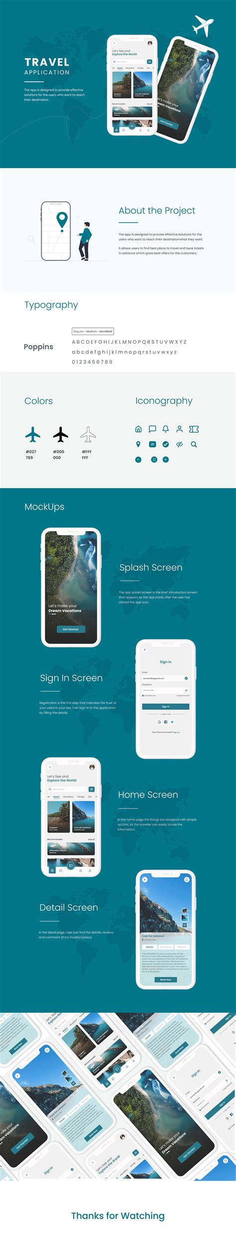 travel app ui design on behance
