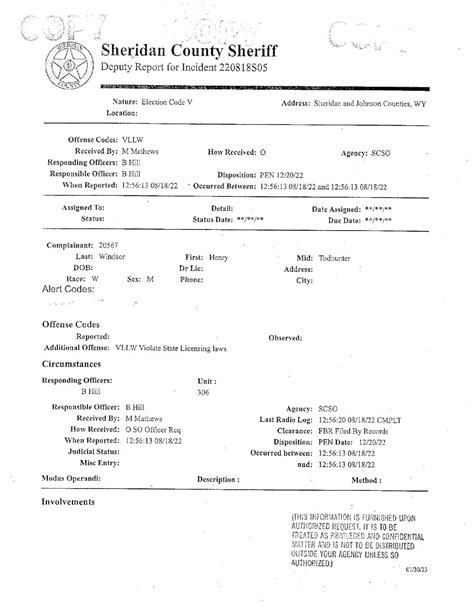 Scso Report