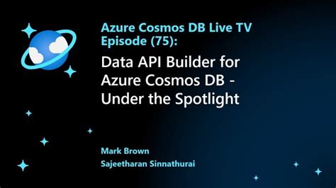 Azure Cosmos Db On Linkedin Data Api Builder For Azure Cosmos Db Under The Spotlight Ep 75