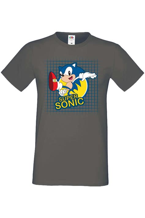 Мъжка Тениска Sega Sonic Tales Knuckles Tralala Sonic Super Sonic 005 Тъмносив 3xl Emag Bg