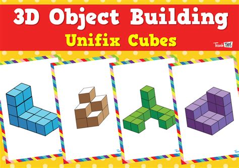 3d Objects Building Unifix Cubes Teacher Resources And Classroom