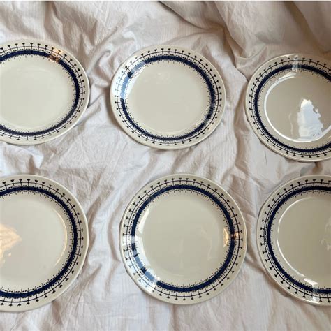 Smide Uppsala Ekeby Gefle Sex Tallrikar Asiett Köp På Tradera