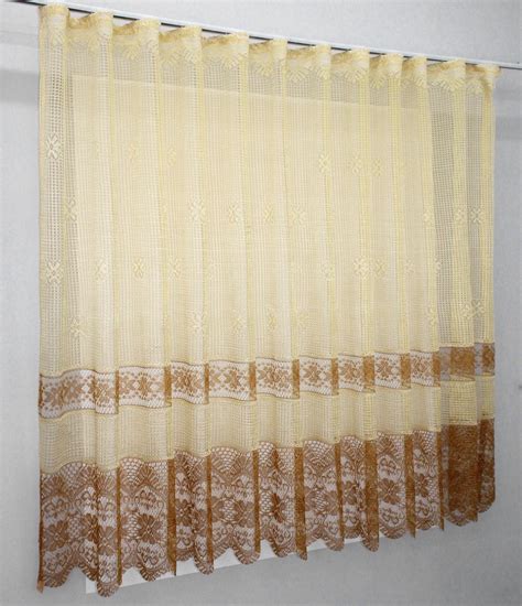 Тюль сітка висотою 1 5м Juli колір карамельний з світло коричневим 839т купити в Україні Vr